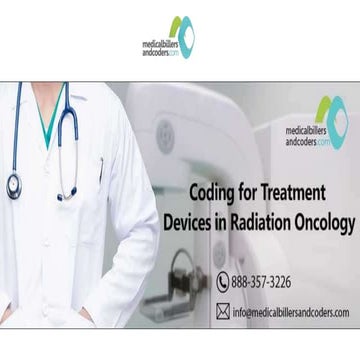 Coding for Treatment Devices in Radiation Oncology | PPTX