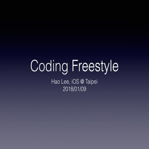 Coding Freestyle | PDF