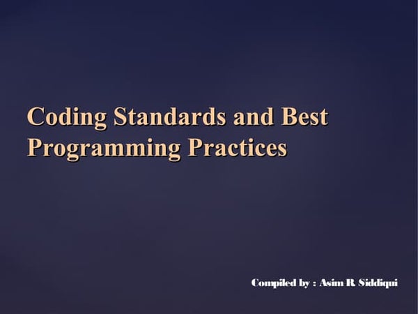 Coding Standards For Java coding-standards-for-java