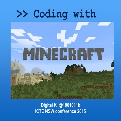 Coding with Minecraft | PPTX