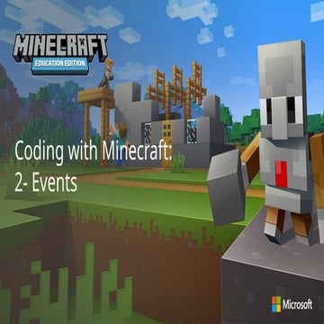 Coding with Minecraft_Unit 2 Events_Presentation (3).ppt