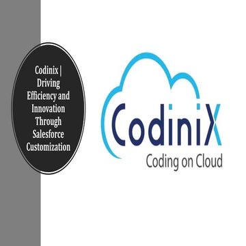 Codinix Driving Efficiency and Innovation Through Salesforce ...