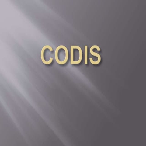 Codis | PPTX
