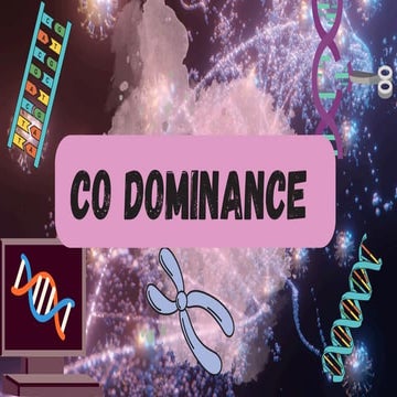 Co dominance ppt, index,alleles , example of codominance.. | PDF