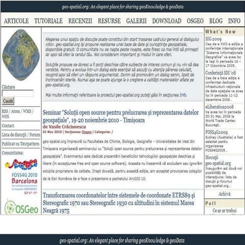geo.spatial.org: Un punct de referință pentru comunitatea geospațială ...