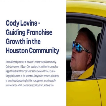 Cody Lovins - Guiding Franchise Growth in the Houston Community | PDF
