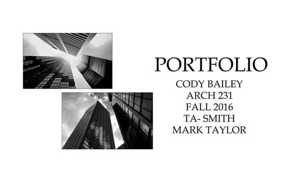 Cody Bailey presentations