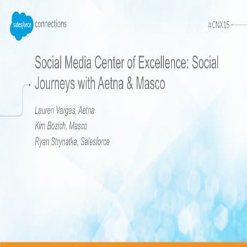 Social Media Center of Excellence: Social Journeys with Aetna ...