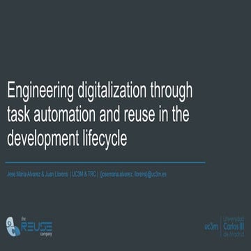 Engineering 4.0: Digitization through task automation and reuse | PPT