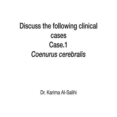 Coenurus cerebralis | PDF