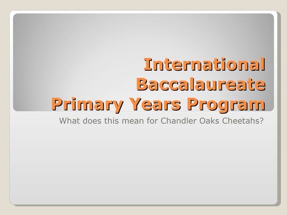 Ib learner profile | PPT