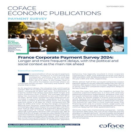 COFACE 202409 - Payment survey - France Longer and more frequent delays.pdf