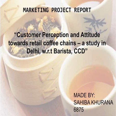 ANALYSIS OF MARKETING STRATEGIES : BARISTA VS CAFE COFFEE DAY | PPTX