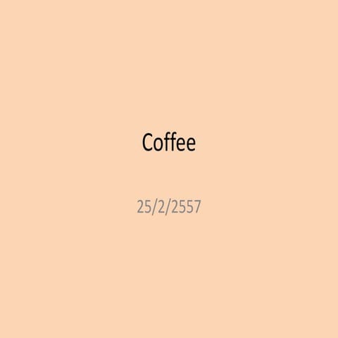 Coffee 25022557 | PPT