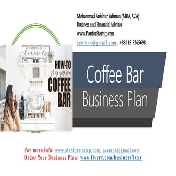 Coffee bar business plan | PPTX