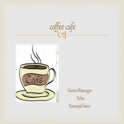 bussiness plan of Coffee cafe | PPT