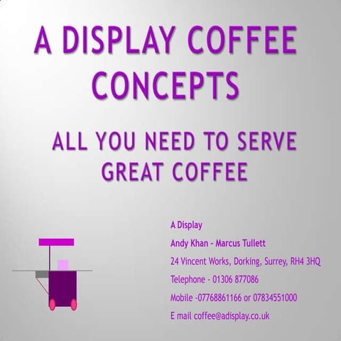 Coffee concepts presentation | PPT