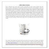 Coffee maker machine | PDF
