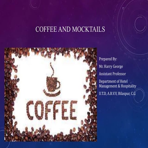 Coffee - Basic Introduction | PDF
