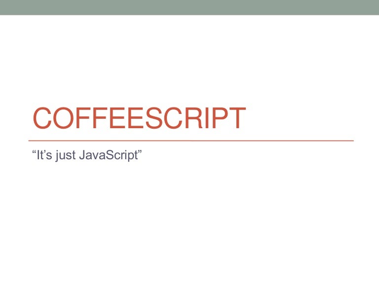 Coffee Script