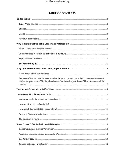 WHY WAS THE COFFEE TABLE INVENTED? | PPT