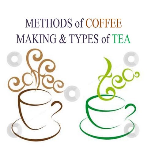 Coffee & tea making | PPTX