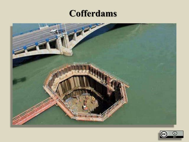 caissons and cofferdam in substructure construction | PPTX