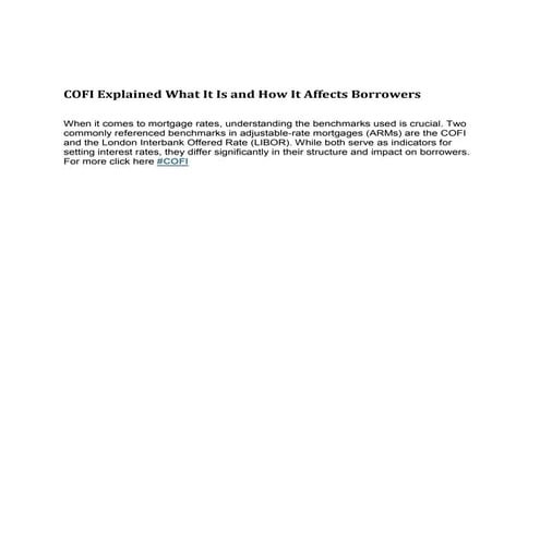 COFI Explained What It Is and How It Affects Borrowers.docx