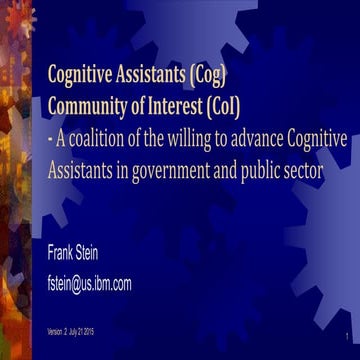 Cog coi for csig 072315 | PPT