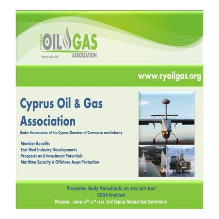 Cyprus Oil & Gas 2nd Nat Gas June 20th to 21st 2013 | PDF