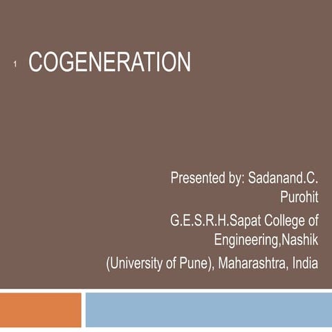 Cogeneration | PPTX
