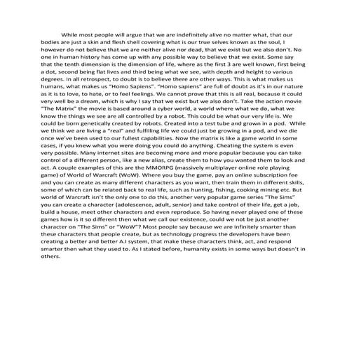 Cogito ergo sum | DOCX