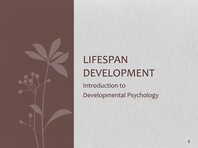 BLEPP Reviewer - Developmental Psychology | PDF