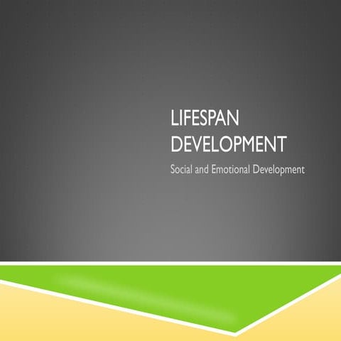 Cog lifespan 6 social emotional (1) | PPT