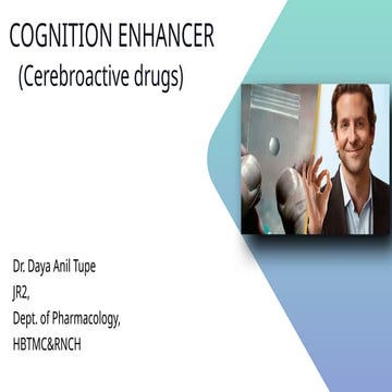 Cognition Enhancers drugs acting on congnition.pptx