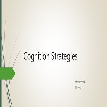 Cognition strategies | PPT