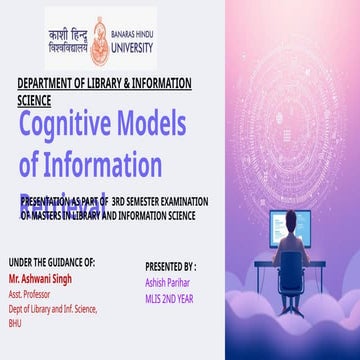 Cognitive-Models-of-Information-Retrieval | PPTX | Search | Internet