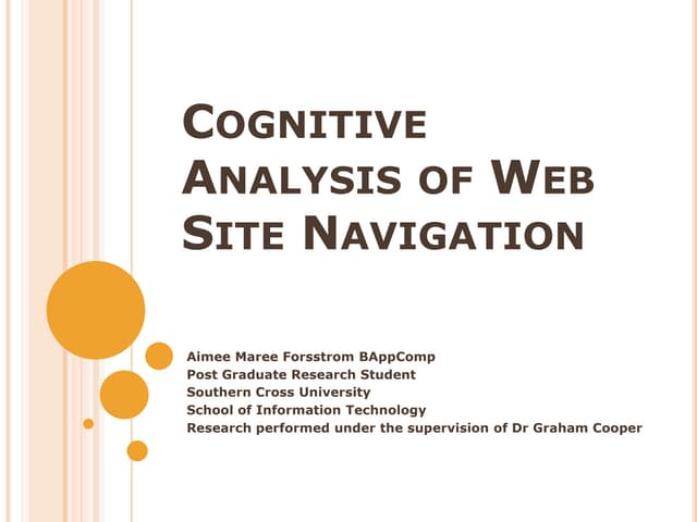 Web Navigation Presentation | PDF