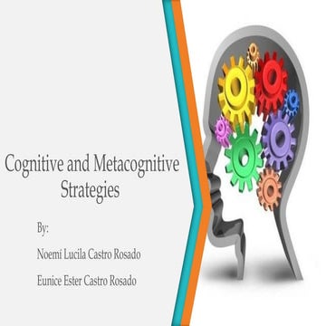 Cognitive and metacognitive strategies | PPT