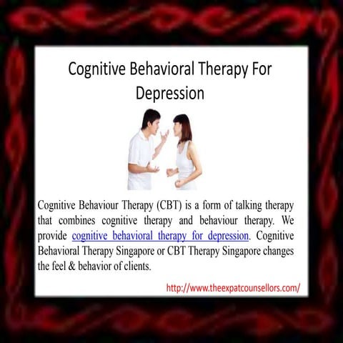 Cognitive behavioral therapy for depression | PPTX