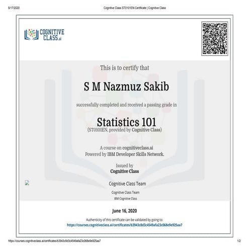 Statistics 101 | PDF