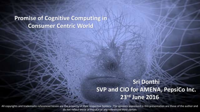 Nasscom Big Data And Analytics Summit 2016 Session Iii How Cognitive