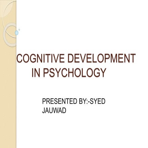 Cognitive development | PPT
