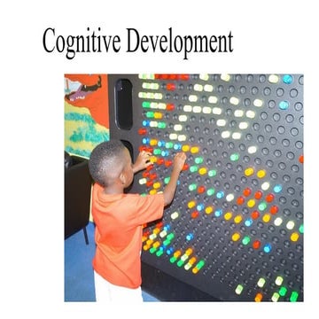 Cognitive Development for children's progress | PPTX
