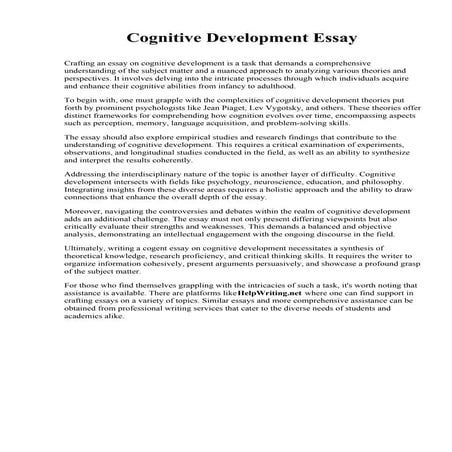 Cognitive Development Essay.pdf