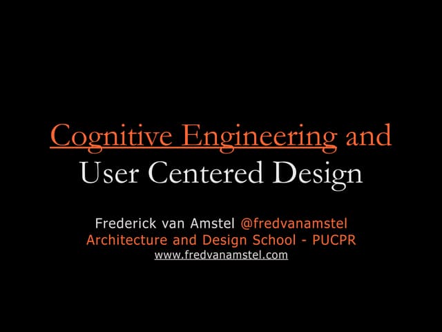 HCI 3e - Ch 12: Cognitive models | PPT