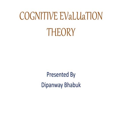 Cognitive evolution theory | PPT