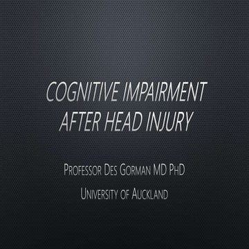 Real world outcomes from TBI | PPTX