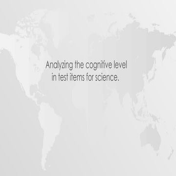 Mengenali cognitive level dalam dunia pendidikan. | PPT