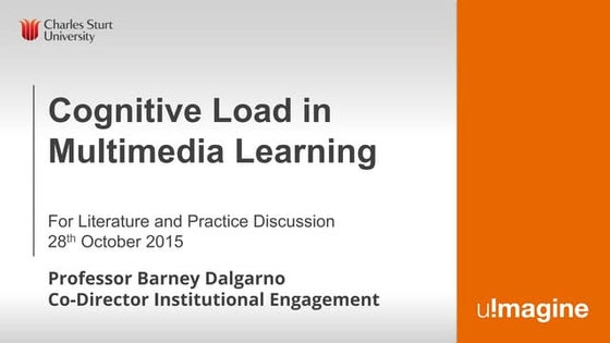 Cognitive loadreducation | PDF